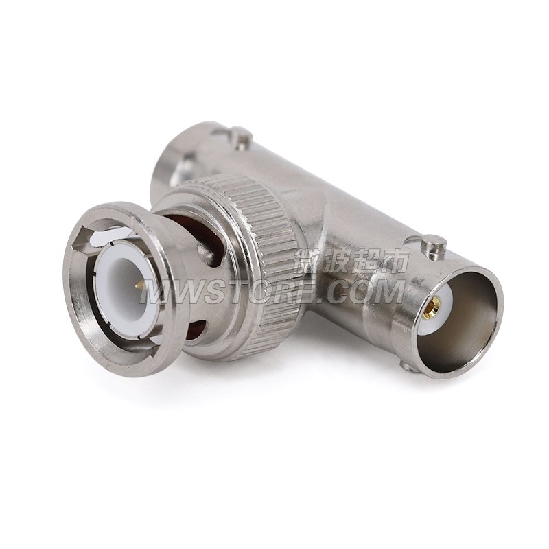 BNC(母)-BNC(公)-BNC(母)三通转接器，DC-3GHz