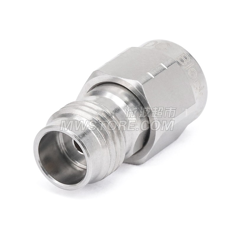 1.85mm型隔直器，1.85mm公-1.85mm母，10M-67GHz，50V