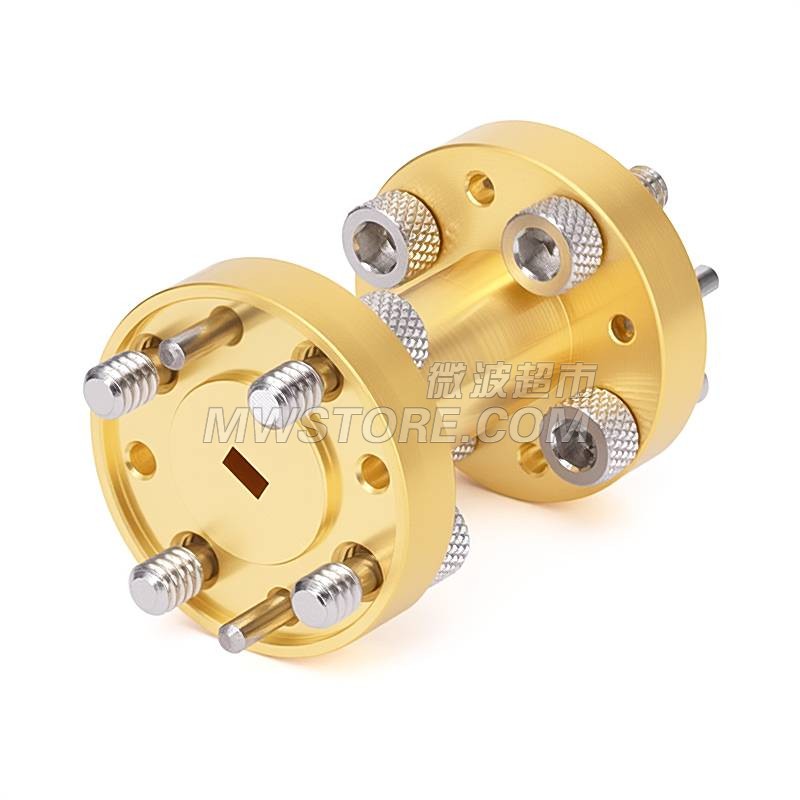 WR10 转 WR10 直波导转接器|1 Inch 长| UG-387/U 转 UG-387/U 法兰 | 75–110GHz