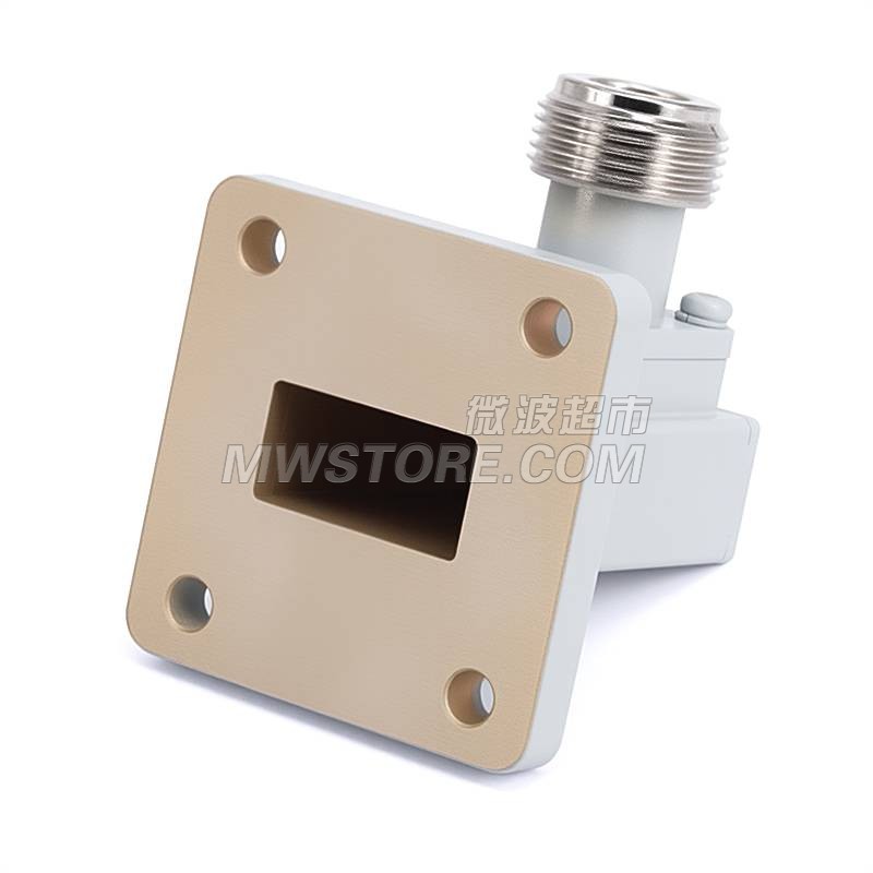 WR-75 to N Female Right Angle Waveguide to Coax Adapter with FBP120 ...